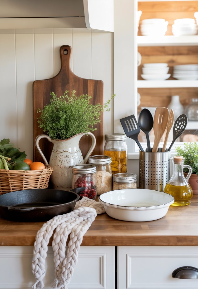 10 Must Have Farmhouse Kitchen Accessories for the Countertop